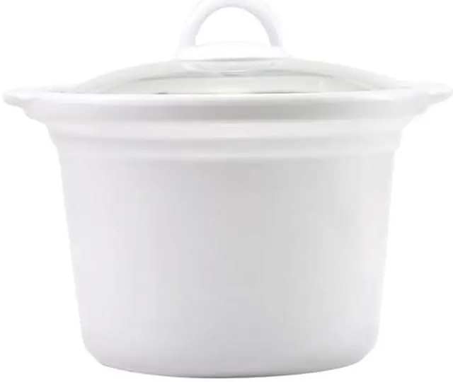 Continental Electric 4 Qt. Round Slow Cooker, White CE33241 - Newegg.com