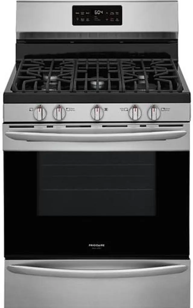 Frigidaire GCRG3038AF 30 inch Freestanding Gas Range with Steam Clean ...