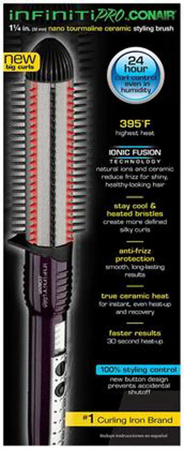 CONAIR BC3NWP Infiniti Pro 1-1/4 in. Nano Tourmaline Ceramic Styling ...