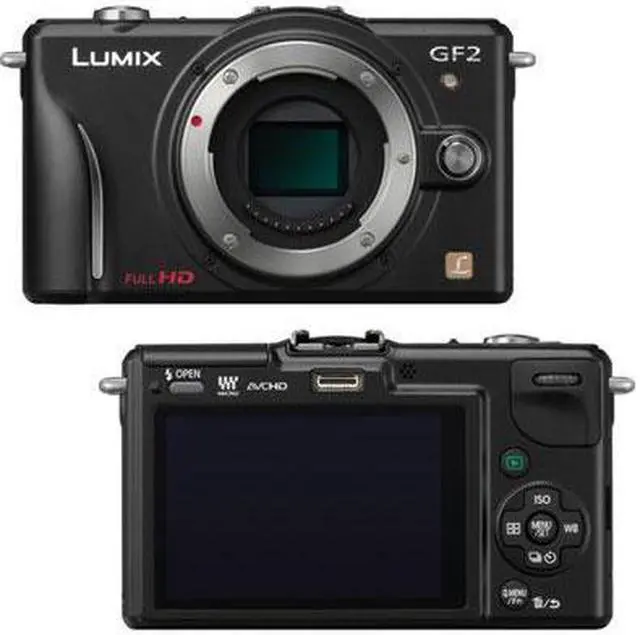Panasonic LUMIX GF2K DMC-GF2K Black Compact System Camera - Body ...