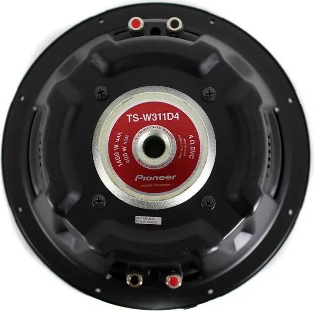 Pioneer 12 Inch 1400 Watt Subwoofer Car Audio Power 4-Ohm DVC Sub ...