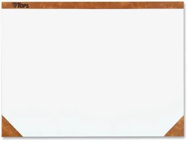 TOPS Plain Paper Desk Pads - Paper - White - Newegg.com