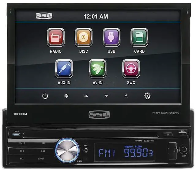 New Soundstorm Sd730m Flip Out Car Audio Cd/Dvd Player Am/Fm Car Radio ...