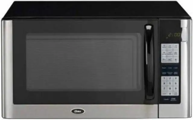 Oster 1.4-Cubic Foot Digital Microwave Oven, Black w/Stainless Door ...