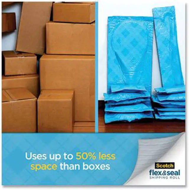 Scotch FS-15200 15 in x 200 ft, Flex & Seal Shipping Roll Self-Sealing ...