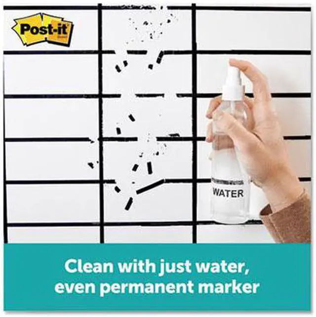3M Post-it Flex Write Surface 50ft x 4ft White Dry Erase Whiteboard ...