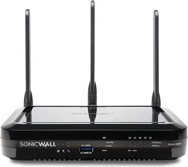 SonicWall SOHO 250 Network Security/Firewall Appliance - 5 Port - 10 ...
