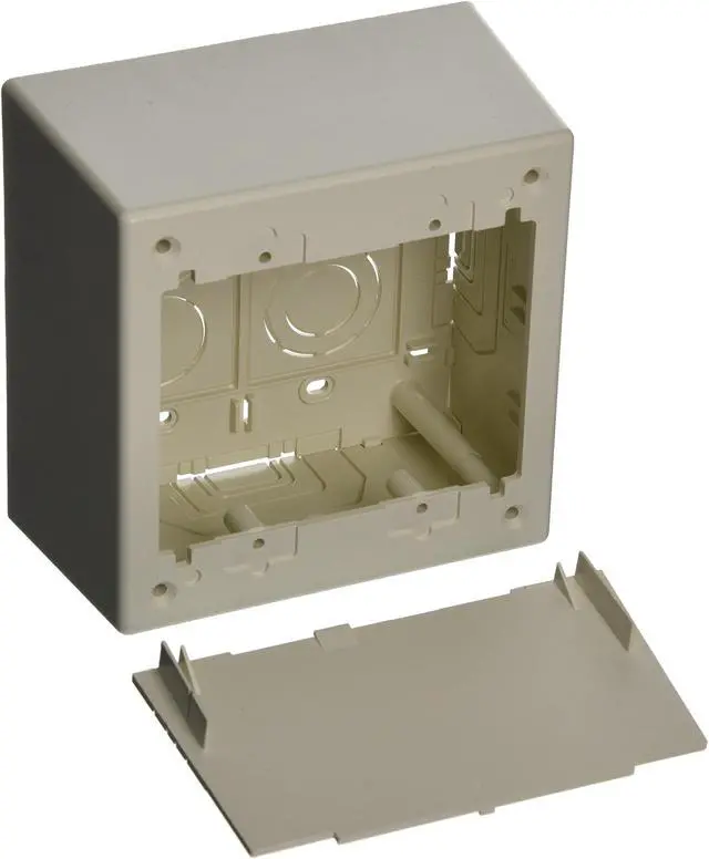 PANDUIT JBP2DIW Junction Box, Gang, 2 Gang, PVC - Newegg.com