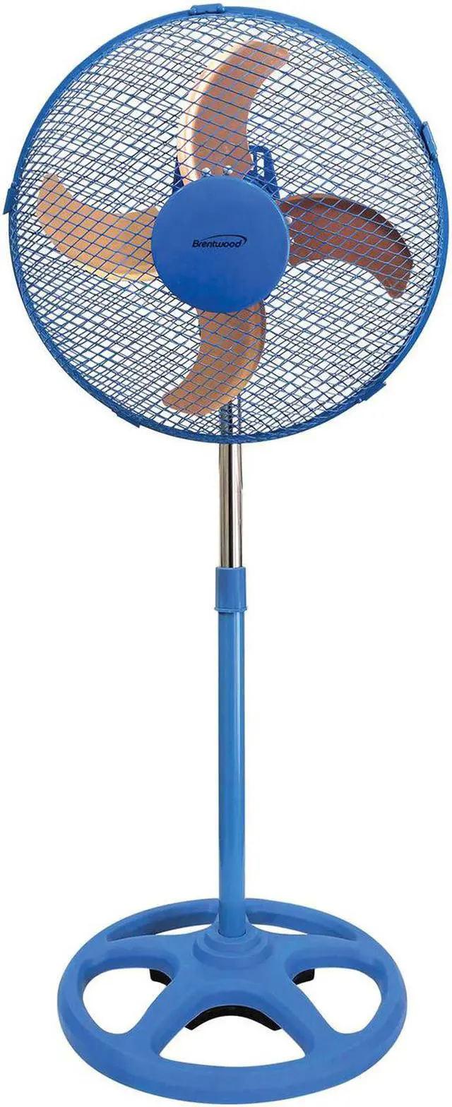 Brentwood 3 Speed Whisper Quiet Oscillating 12 Inch Adjustable Stand ...