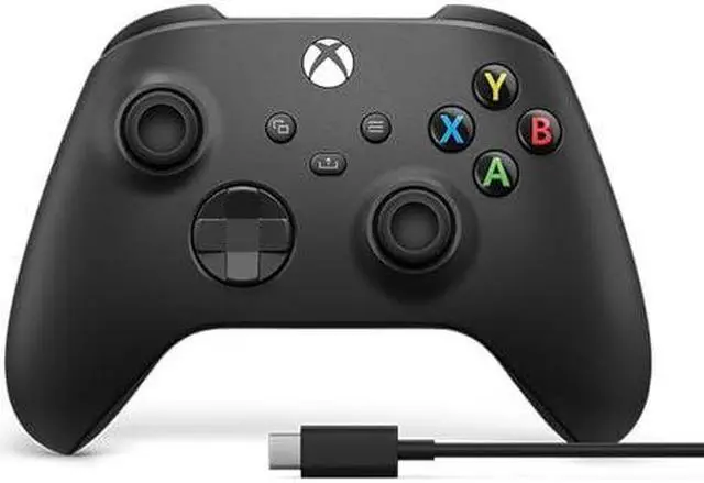 Microsoft Xbox Core Wireless Controller + USB-C Cable Carbon Black ...