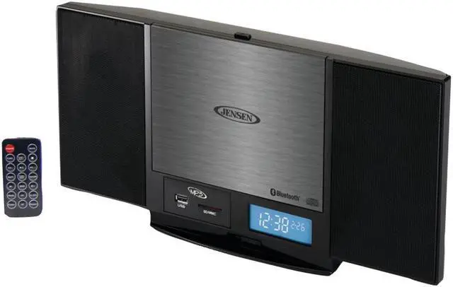 JENSEN Wall-Mountable Bluetooth Music System JBS-300 - Newegg.com