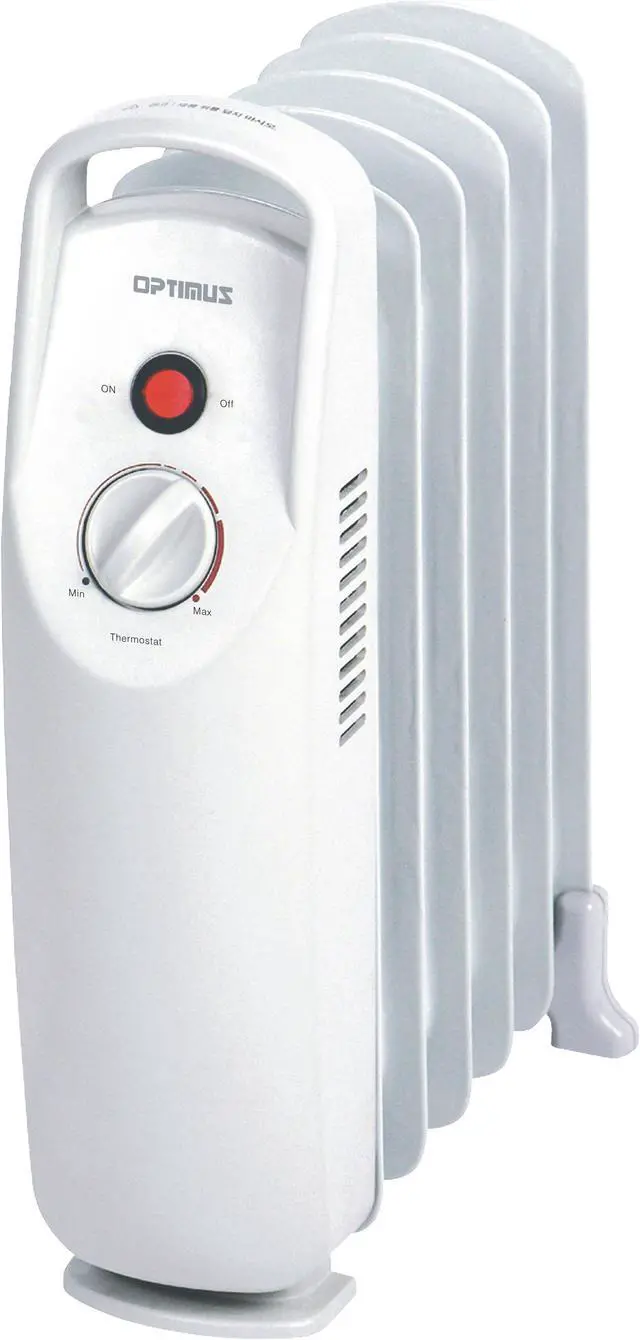 Optimus Heater Mini Portable Oil Filled Radiator 500W - H6002 - Newegg.com