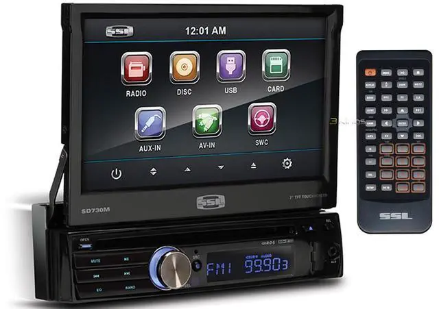 New Soundstorm Sd730m Flip Out Car Audio Cd/Dvd Player Am/Fm Car Radio ...