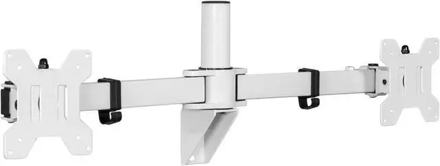 VIVO White Telescoping Flush Wall Mount for Dual 27"- 38" Ultra Wide ...
