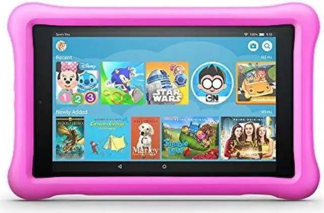 Fire HD 8 Kids Edition Tablet 8" HD Display 32GB Pink Kid-Proof Case ...