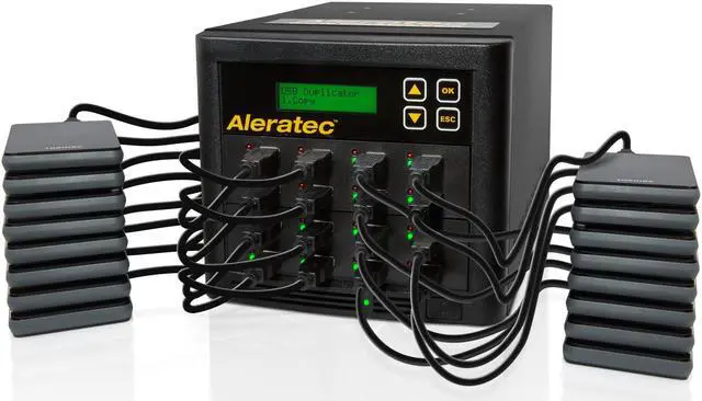 Aleratec 330130 Stand-Alone 1:15 USB Flash Drive and External 2.5" USB ...