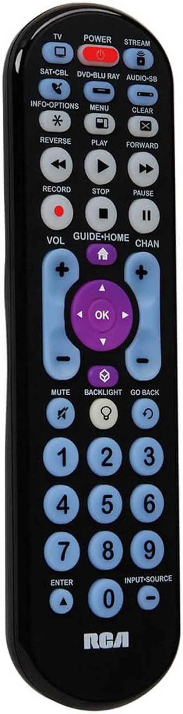 RCA RCRBB05BHZ 5-Device Universal Remote - Newegg.com