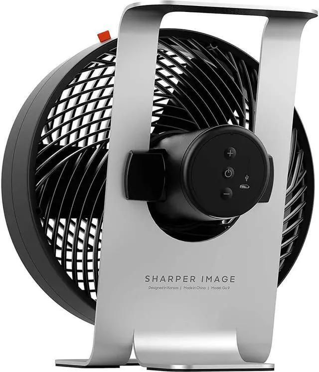 Sharper Image SIGO9 GO 9 Rechargeable Portable Fan with Stand - Newegg.com