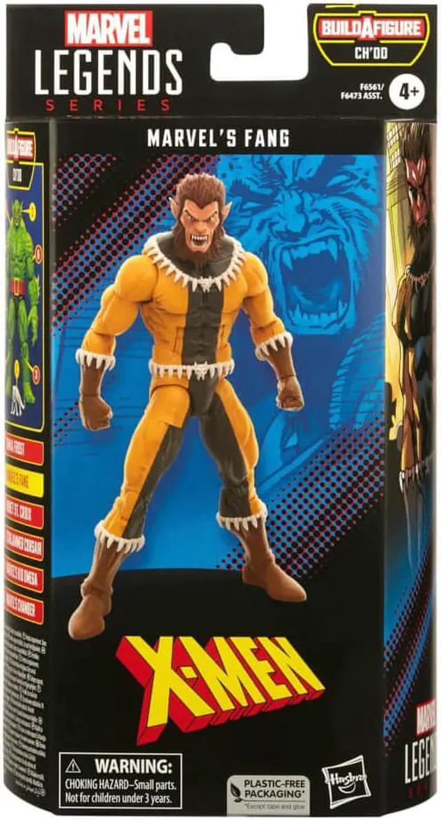 Hasbro F6561 6 inch Marvel Legends Series Marvels Fang X-Men Action ...
