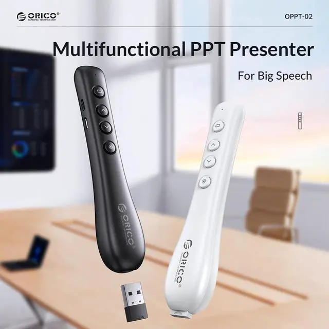 ORICO 2.4 GHz Wireless Presenter Clicker for Presentation Remote ...
