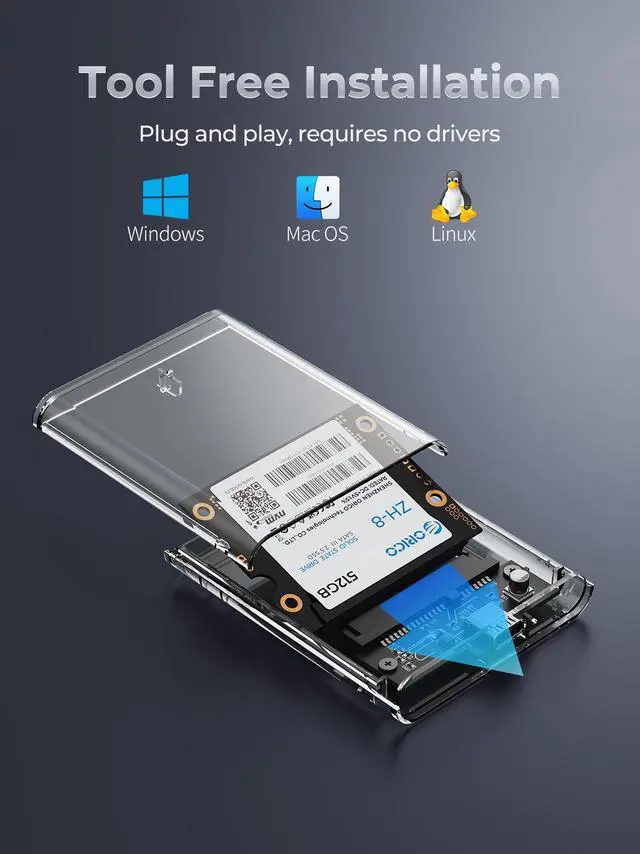 ORICO 512GB SSD 2.5inch Half Size SSD SATA Internal Solid State Hard ...