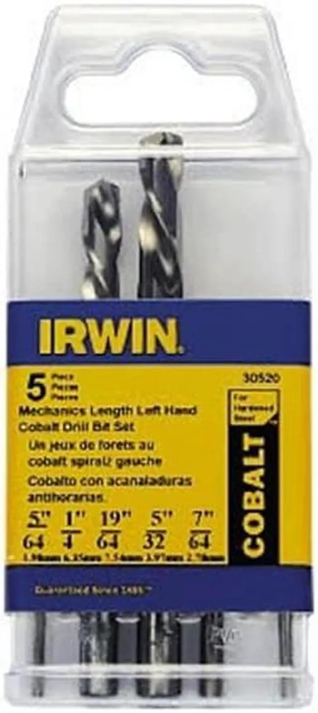 Hanson Irwin 30520 5 Piece Left Hand Drill Bit Set - Newegg.com