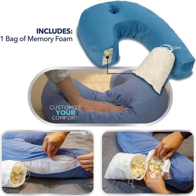 Side Sleeper Pro by Dr. Larry Cole's Adjustable Fill Pillow - Newegg.com