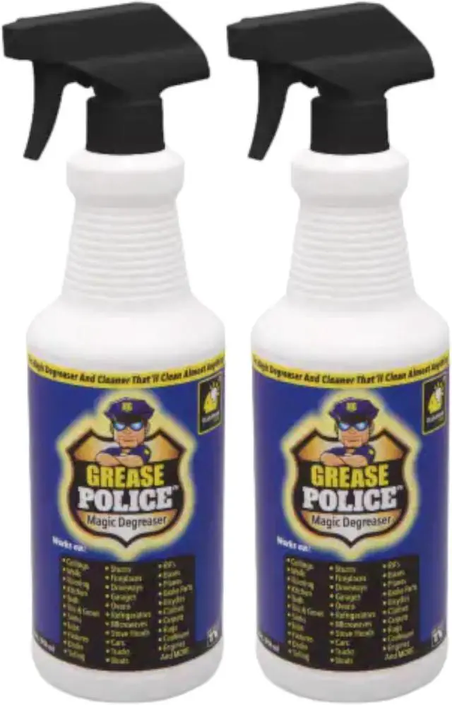 Grease Police Concentrated Cleaner and Degreaser Liquid, 32 oz (2PK ...
