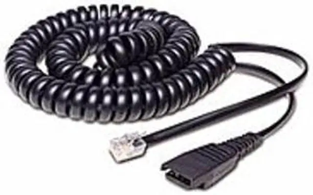 Refurbished: Jabra 01-0203 Headset Coil Cord with GN Quick Disconnect ...