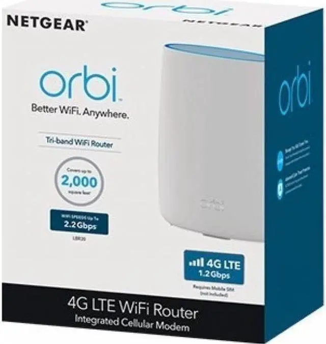 Netgear Orbi 4G LTE Advanced Tri-band Router (LBR20) - Newegg.com