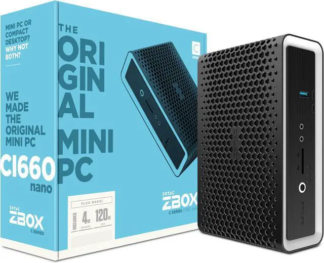Zotac ZBOX nano Plus C ZBOX-CI660NANO-P-U Desktop Computer - Intel Core ...