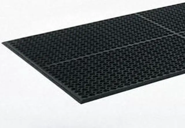 Safewalk-Light Heavy-Duty Anti-Fatigue Mat, Rubber, 36 x 60, Black ...