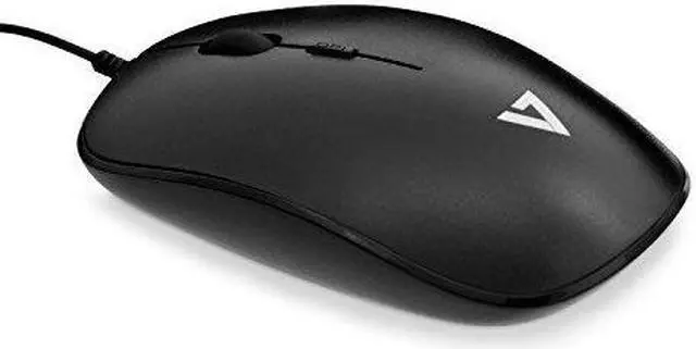 V7 MU200-1N Black Wired Optical Low Profile Mouse - Newegg.com