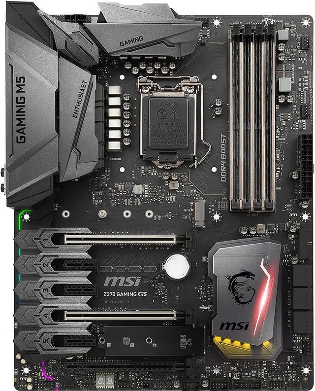 MSI Z370 GAMING PRO CARBON AC Desktop Motherboard - Intel Chipset ...