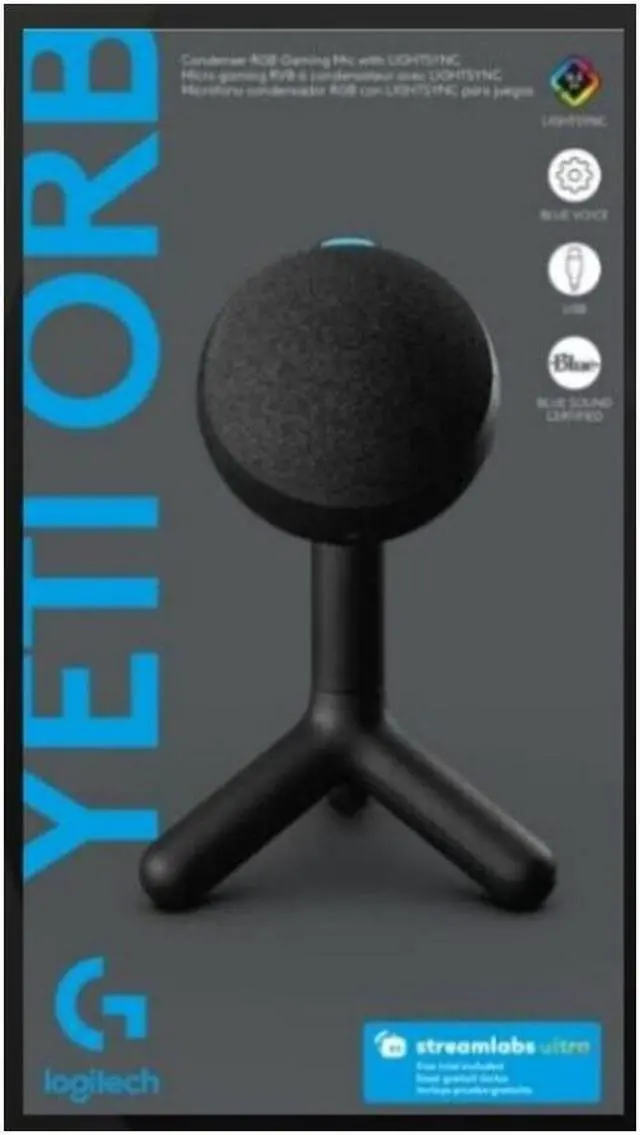 Logitech G Yeti Orb Premium RGB LIGHTSYNC-Powered Mic, G502 Mouse, G915 ...