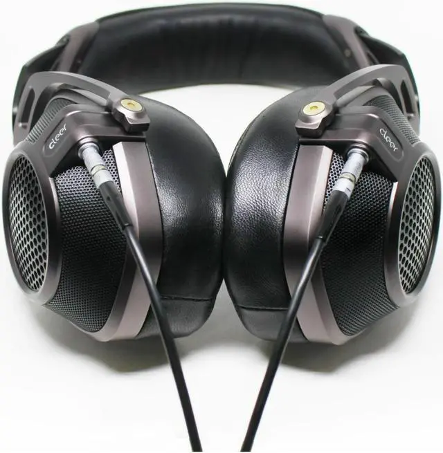 Cleer Audio Next Wired Open-Back Audiophile Alloy Headphones (Titanium ...