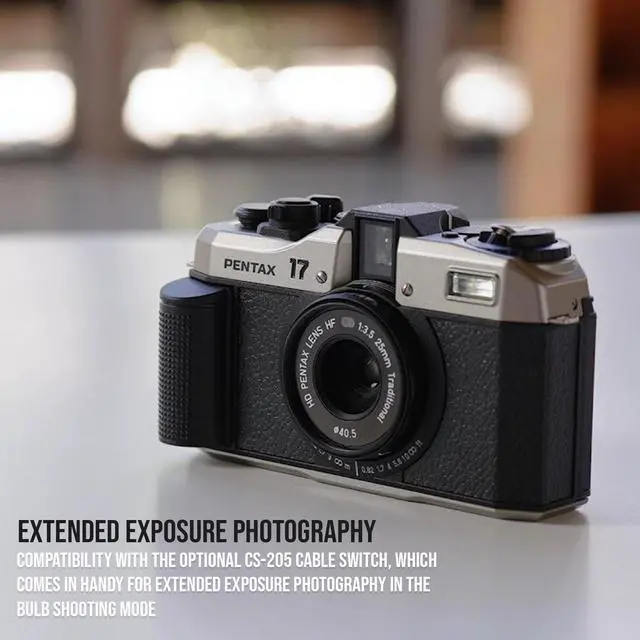 Pentax 17 F3.5 Dark Silver Camera with HP5 Plus B&W 36 Exp Film 3-Pack ...