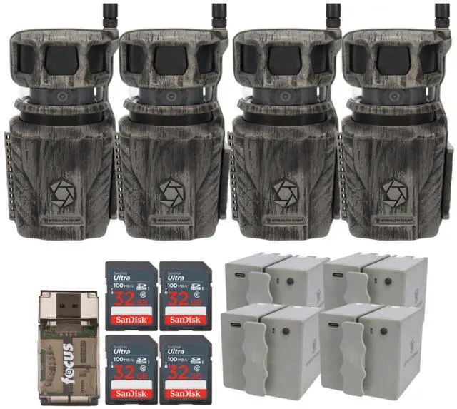 Stealth Cam Revolver 36MP 360-Degree Cellular Trail Camera (4-Pack ...