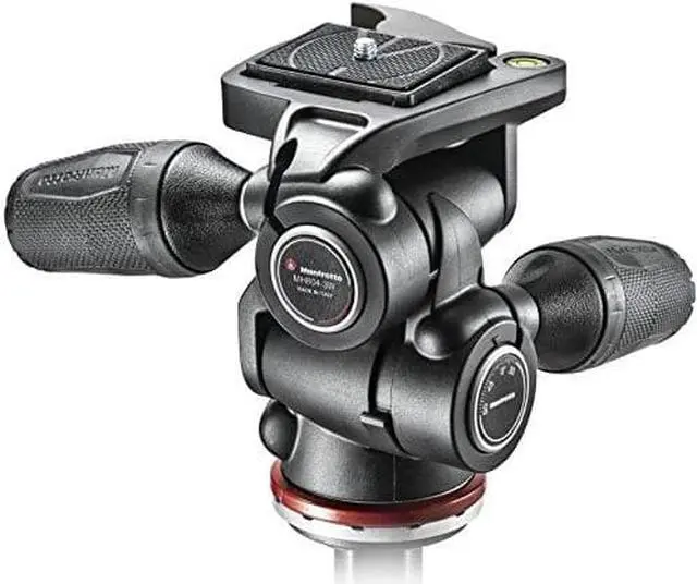 Manfrotto MH804 3-Way Pan/Tilt Head with 200LT-PL Quick Release Plate ...