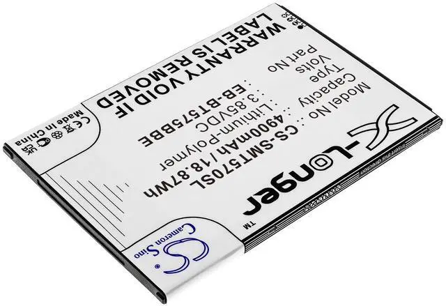 Battery for Samsung Galaxy Tab Active 3 SM-T570 SM-T575 EB-BT575BBE GH43-05039A - Newegg.com