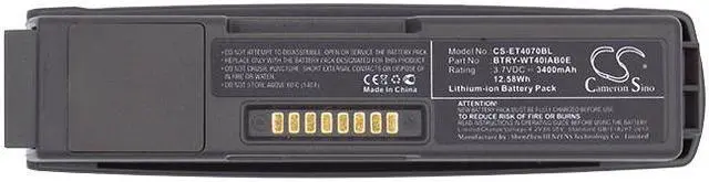 Battery for Symbol 55-000166-01 82-90005-05 BTRY-WT40IAB0E WT4000 ...