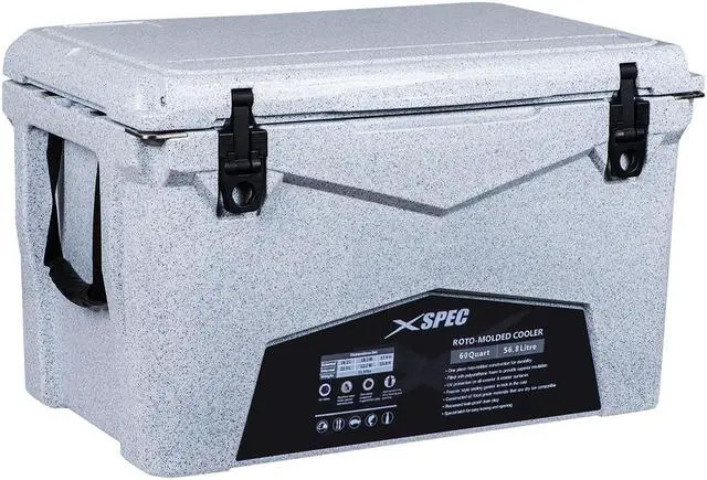 Xspec 60 Quart Roto Molded High Performance Ice Chest Outdoor Cooler ...