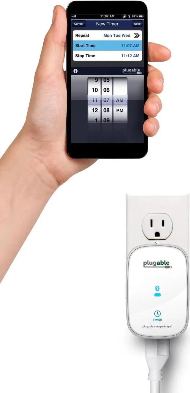 Plugable Bluetooth Home Automation Switch for AC Power Outlet Control ...