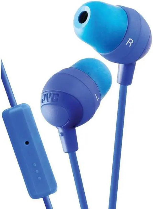 JVC Blue HAF160A Gumy Earbuds - Newegg.com