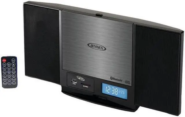 JENSEN Wall-Mountable Bluetooth Music System JBS-300 - Newegg.com
