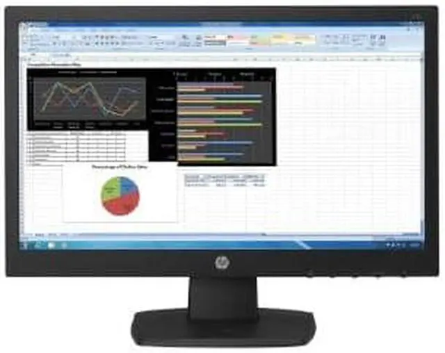 HP V223 Black 21.5" 5ms LCD/LED Monitor, 200cd/m2 Contrast Ratio ...