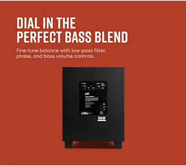 Polk Audio Monitor XT10 10" High-Performance Subwoofer - Black - Newegg.com