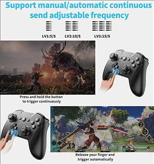 Bluetooth Controller for Switch/Mac/PC/Steam/Mobile Phone/iOS/Android ...