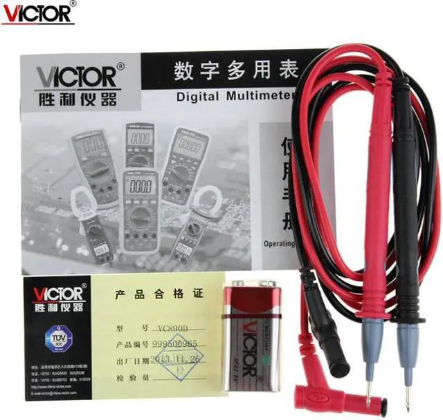VICTOR VC890D Digital Multimeter True RMS multimeter capacitor 2000uF ...