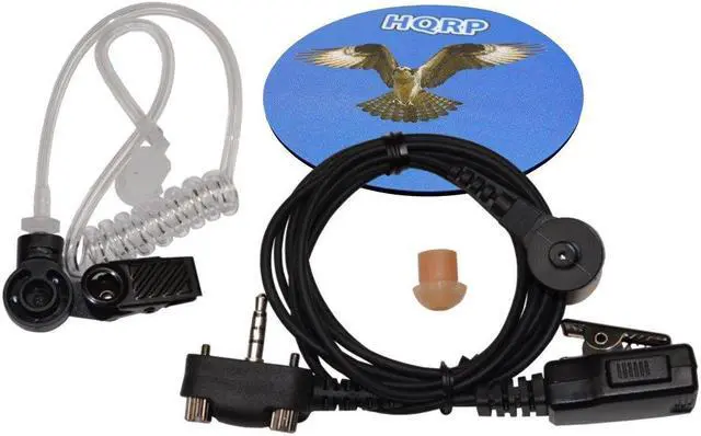 HQRP Acoustic Tube Earpiece Headset PTT Mic for Legecy PL1145 / PL2215P ...